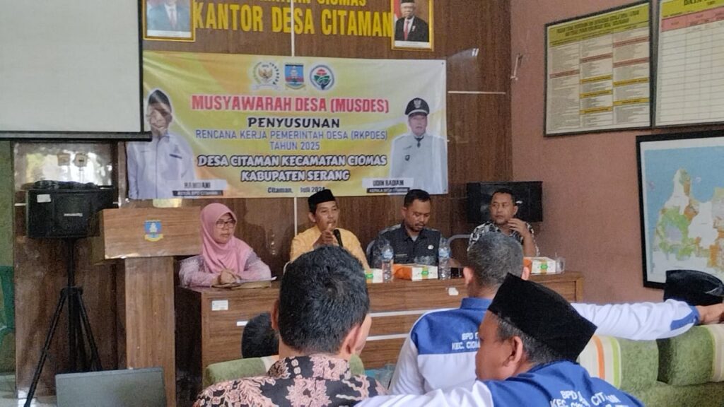 Desa Citaman Gelar MUSDES Pembentukan Tim Penyusunan RKPDes Tahun 2025 ...